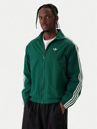 adidas Sweatshirt Firebird KC8018 Gr&uuml;n Regular Fit