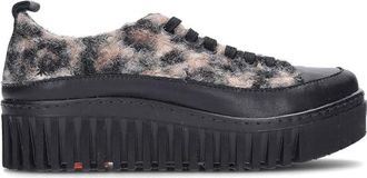 Art Baskets avec plateforme 1518S Brighton, Léopard noir, 39 EU