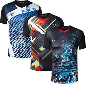 Jeansian Homme Sportswear 3 Packs Sport Slim Short Sleeves T-Shirt Tee LSL297_309_320 Black S