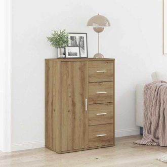 vidaXL Buffet ch&ecirc;ne artisanal 60 x 31 x 84 cm Bois ding&eacute;nierie Vidaxl