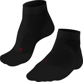 Falke Damen Tennissocken TE4 Short W Sso Baumwolle Funktionsmaterial antiblasen 1 Paar, Schwarz Black 3000, 41-42