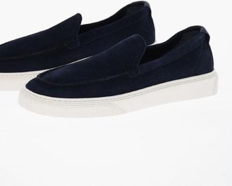 Woolrich Suede Boat Loafers With Contrasting Sole size 44