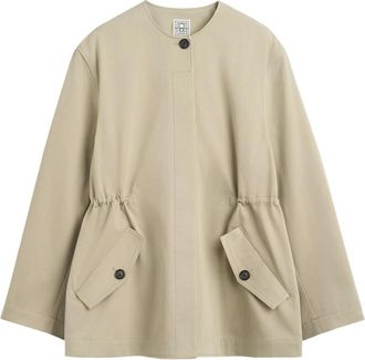 Toteme Femme, Vestes, Beige, Taille: 36 FR Trench en Coton Oversize