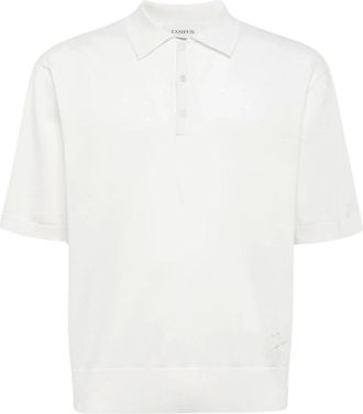Laneus Homme, Tops, Blanc, Taille: XL Polo en maille
