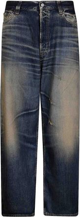 Acne Studios Jean &Eacute;vas&eacute; - Bleu Fonc&eacute;