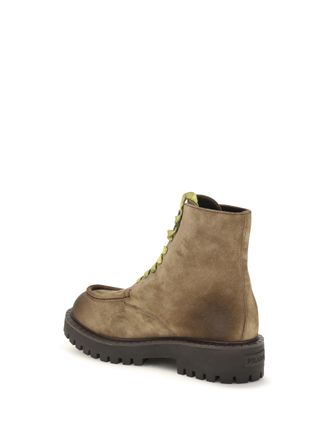 Prada Calf Leather Ankle Boot - Brown
