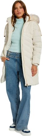 Morgan Damen 252-gclea Daunenjacke, Elfenbeinfarben, Gr&ouml;&szlig;e M, 36