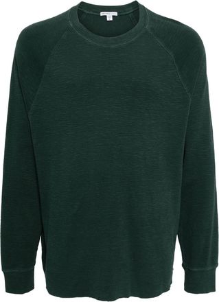 James Perse T-Shirt mit Raglanärmeln - Grün