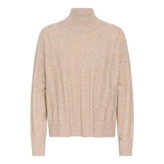 Inwear Col roul - Femme - Pulls - Beige - Taille: 42 FR