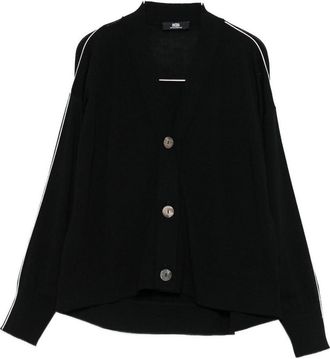 Alpha Studio V-Pullover - Schwarz