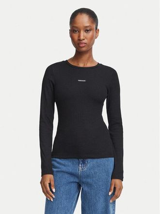 Guess Bluse W6BP05 K5470 Schwarz Slim Fit