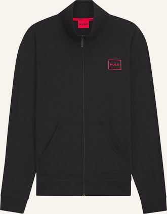 HUGO BOSS Hugo Loungewear Jacke Laze Zip Jacket Relaxed Fit schwarz