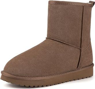 Mishansha Femmes Chaussures dhiver Chauff&eacute;es Bottes dhiver Marron GR.37