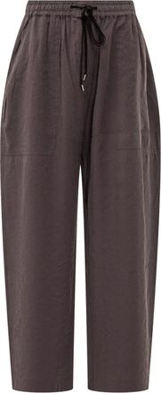STUDIO NICHOLSON Femme, Pantalons, Brun, Taille: 3XS Capel Elasticated Waist Trouser