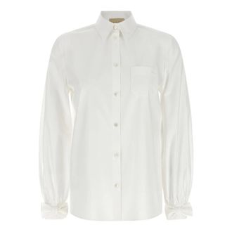 Valentino Garavani VLogo Signature Hemd mit Schleifen-Detail - - Blouses & Shirts - Damen - Wei&szlig; - XS