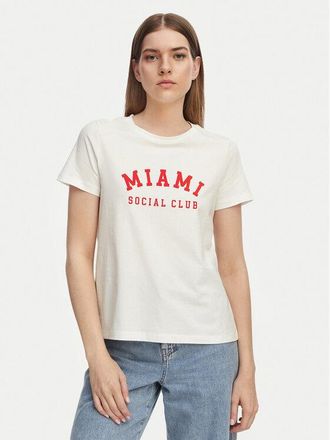 Vero Moda T-Shirt Jida 10340948 Wei&szlig; Regular Fit