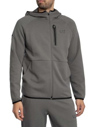 Emporio Armani Dynamic Athlete Zip Hoodie, Grau