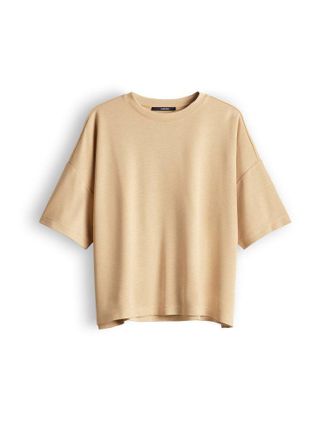 someday Kurzarmshirt Konika aus Jersey mit flie&szlig;endem Fall Cropped Form mit modernem Soft-Touch