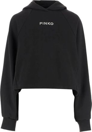 Pinko Pinko, Femme, Sweatshirts et sweats à capuche, Noir, Taille: 40 FR SweaT-shirt à capuche