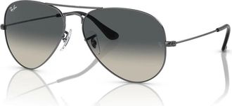 Ray-Ban unisex, Accessoires, Gris, Taille: 55 MM Lunettes de soleil aviateur grand mod&egrave;le en m&eacute;tal