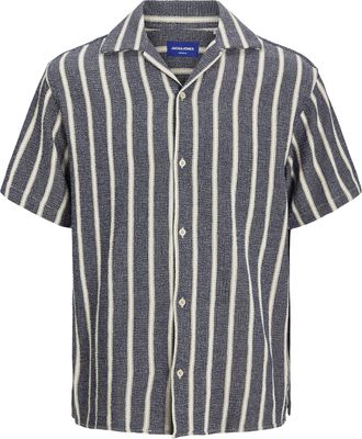 Jack & Jones Jorcoba Stripe Resort Shirt Ss Sn