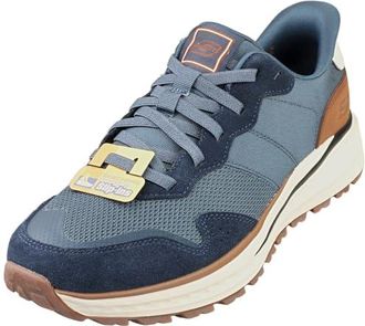 Skechers Homme Slade Ultra Mercer Basket, Blue Leather/Mesh, 40 EU
