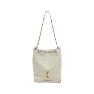 Saint Laurent Pre-owned Jamie Lamb Shoulder Bag - Femme - Pre-owned - Beige - Taille: ONE Size