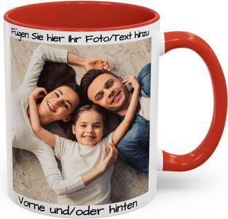 Generic Individuelle Tasse mit Bild oder Text Ihrer Uploads, personalisierte Tasse, mikrowellen- und spülmaschinenfest, Keramikbecher, 325 ml