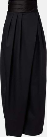 Alaia Ala&iuml;a Weite Hose aus Wolle