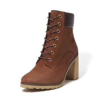Timberland Femme Allington Mid Bottes &agrave; Lacets, Nubuck Marron fonc&eacute;, 38 EU Large