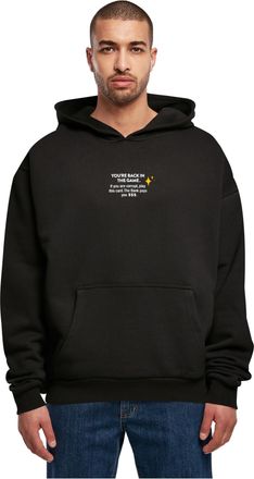 Mister Tee Herren Kapuzenpullover Intepol Ultraheavy Oversize Hoodie Black XXL