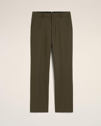 Ami Ami Paris - Straight-Fit-Hose aus Wolle in Gr&uuml;n Gr&uuml;n - Gr&ouml;&szlig;e: 34 - f&uuml;r Herren