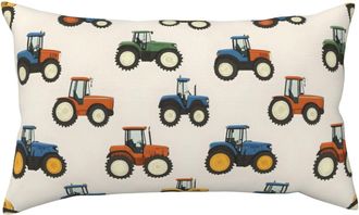 Generic Bunter Traktordruck Zierkissenbez&uuml;ge Weiches Kopfkissenbezug Bequemer Kissen Bezug F&uuml;r Sessel Garten Balkon 40X60Cm