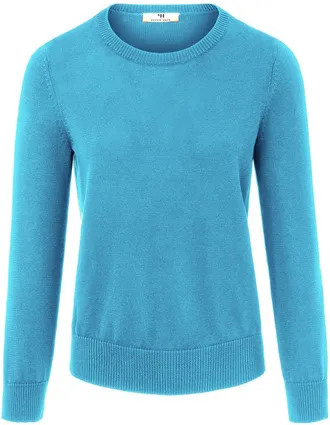 Peter Hahn Rundhals-Pullover aus 100% SUPIMA-­Baumwolle Peter Hahn türkis