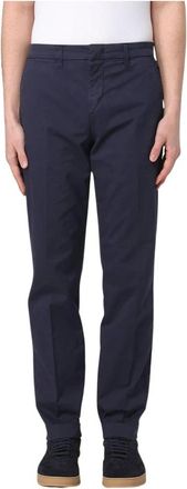 Fay Homme, Pantalons, Bleu, Taille: W34 Pantalon Slim Fit Uni