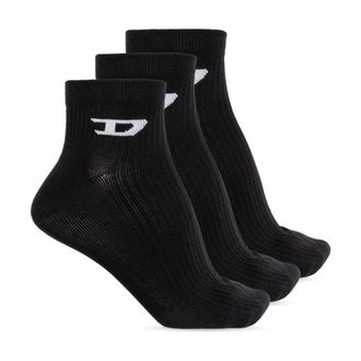 Diesel Homme, Sous-v&ecirc;tements, Noir, Taille: S Socks Skm-D-Ankle -9