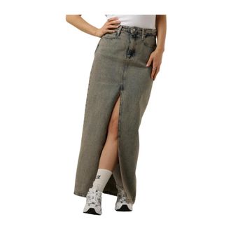 Calvin Klein Front Split Maxi Jeansrock - - Skirts - Damen - Blau - W25