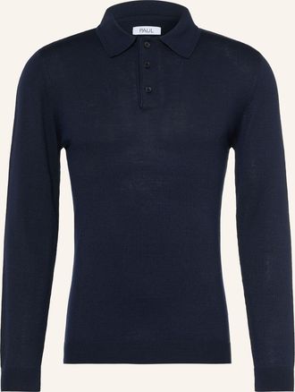 Paul Paul Strick-Poloshirt blau