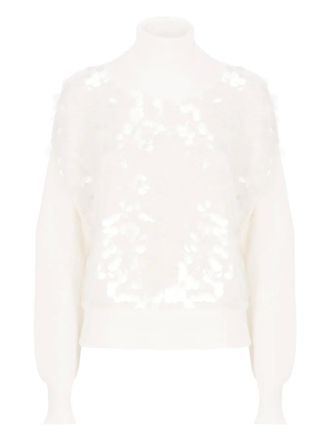 Fabiana Filippi pull &agrave; sequins - Blanc