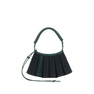 Lacoste Petit sac &agrave; main Lenglen en cuir maille