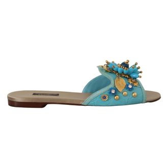 Dolce & Gabbana Sliders - - Shoes - Damen - Blau - 35 EU