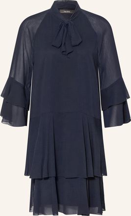 Vera Mont Cocktailkleid Mit Schluppe Und Volants blau