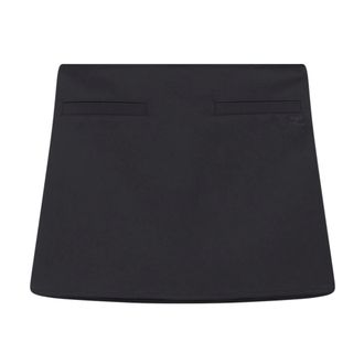 Courr&egrave;ges Minirock - - Skirts - Damen - Schwarzk - XS