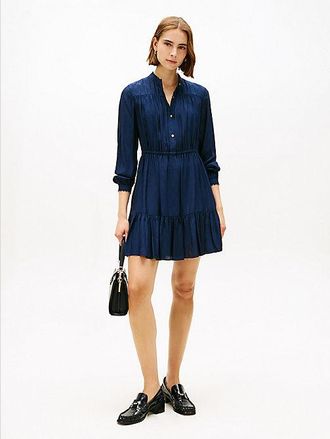 Tommy Hilfiger Robe courte à volants et motif drapeau