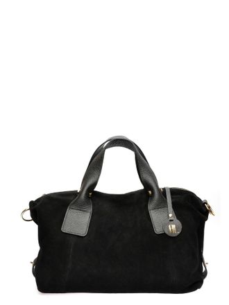 Anna Luchini Schwarz Rindsledertasche