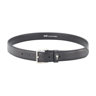 Ami Paris Paris 25 Mm G&uuml;rtel - - Accessories - unisex - Schwarzk - 85 CM