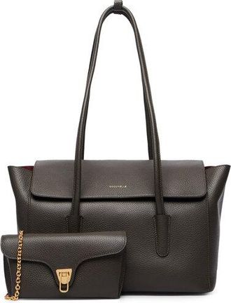 Coccinelle Handtasche T8A Coccinelle Double Beat E1 T8A 11 02 01 Khakifarben