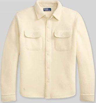 Polo Ralph Lauren Oversized Hemdjacke aus Woll-Mix