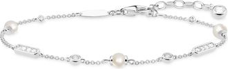 Thomas Sabo Thomas Sabo Damen Armband Zirkonia Perle 925 Sterling Silber A1919-167-14-L19v