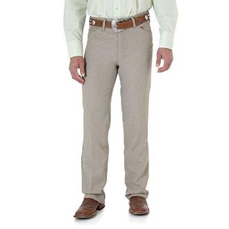Wrangler Mens Wrancher Dress Jean, Heather Tan 31x32